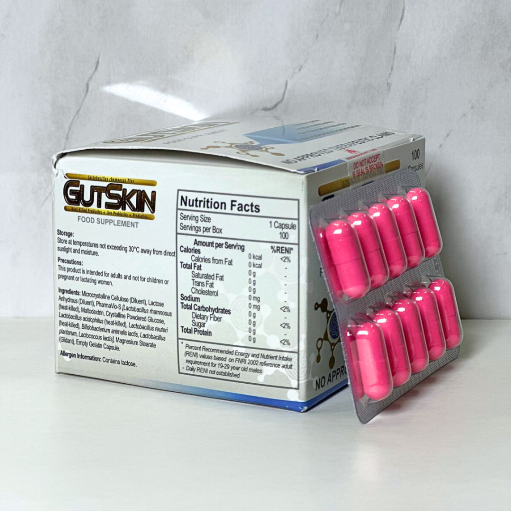 Gutskin (Prebiotic, Probiotic, and Postbiotic) Capsule [per piece ...